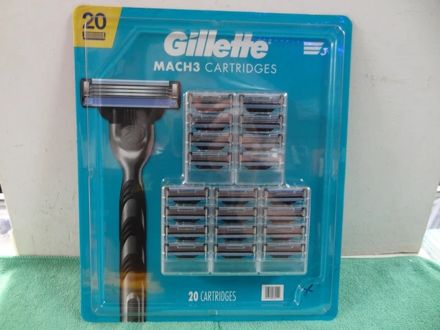 NEW GILLETTE MACH3 Men's Razor Blade Refills (20 Ct) $30.00 - PicClick