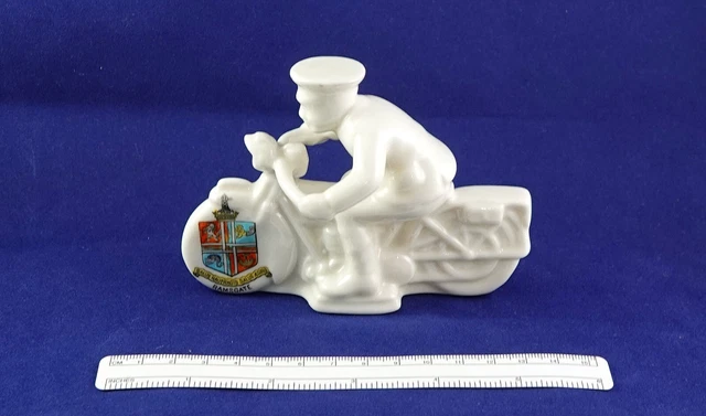 RARE ARCADIAN RAMSGATE Crested China Dispatch Rider No 657737 WW1 £49. ...