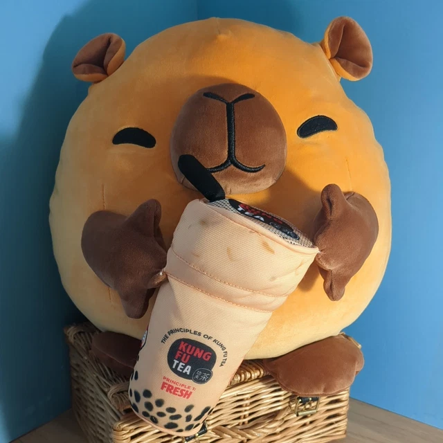 SNACKLES SPENCER THE Capybara Kung Fu Bubble Tea Zuru Plush Toy soft ...