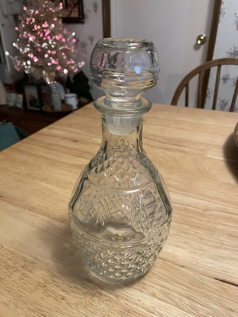 Liquor Bottle Decanter With Stopper Glass Whiskey Vintage Crystal Bottle Wine £1895 Picclick Uk