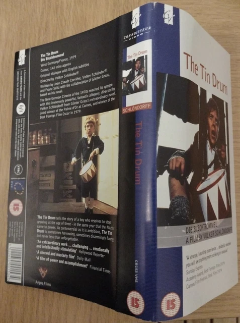 THE TIN DRUM VHS small box retail sleeve Connoisseur Video Argos Films ...