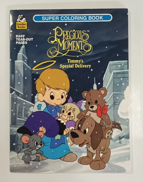 PRECIOUS MOMENTS TIMMY’S Special Delivery 1996 Super Coloring Book ...