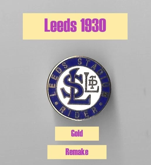LEEDS 1930 SPEEDWAY Badge - Gold (Remake) £6.99 - PicClick UK