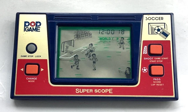 VINTAGE 1982 EXTREMELY RARE POP GAMES - SOCCER - LCD Game (Near Mint ...