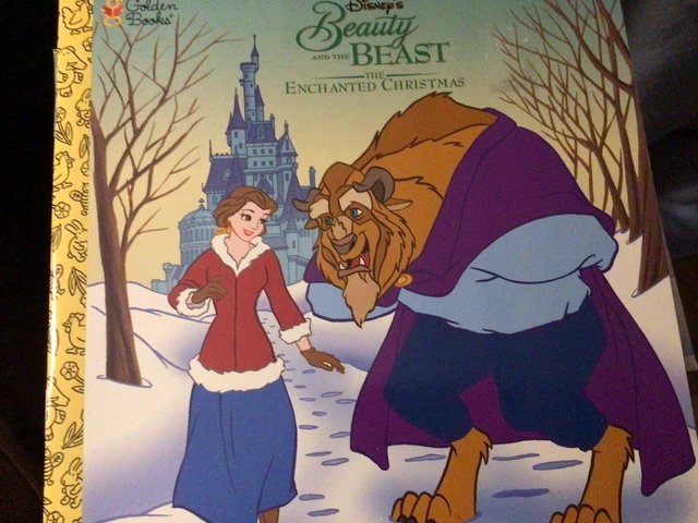 DISNEY'S BEAUTY AND the Beast: Enchanted Christmas New Golden Book ...