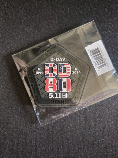 5.11 TACTICAL 80 Jahre D-Day Patch 2024 Neu Limitiert auf 500 Stück EUR ...
