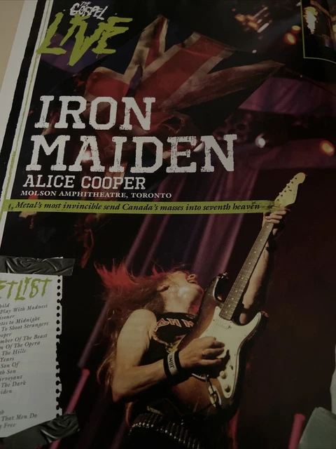 IRON MAIDEN Live Toronto Original Advert/ Poster/Clipping EUR 4,62 ...