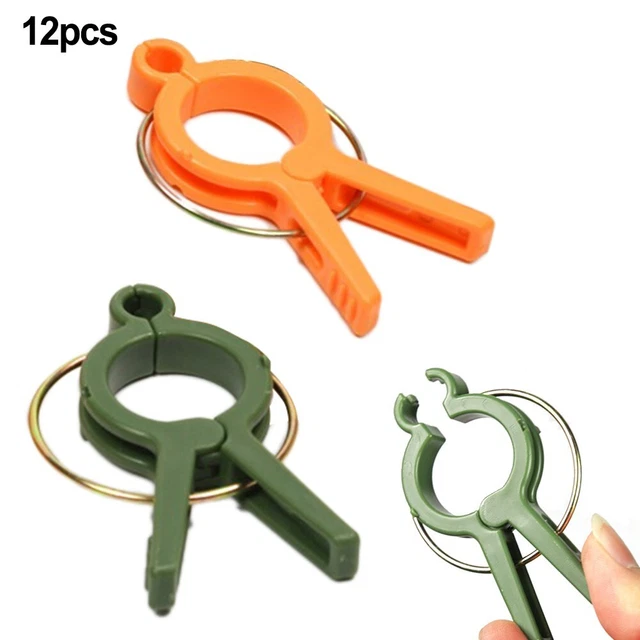 SECURE PLASTIC PLANT Clips for Greenhouse For Stems Flower Vine Pack of ...
