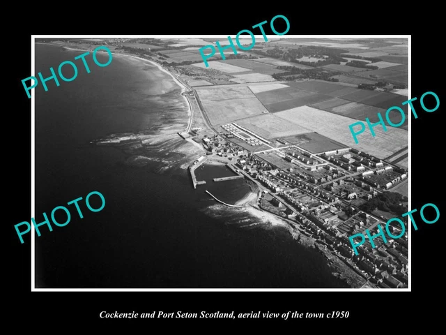 OLD HISTORIC PHOTO OF COCKENZIE & PORT SETON SCOTLAND AERIAL VIEW OF ...