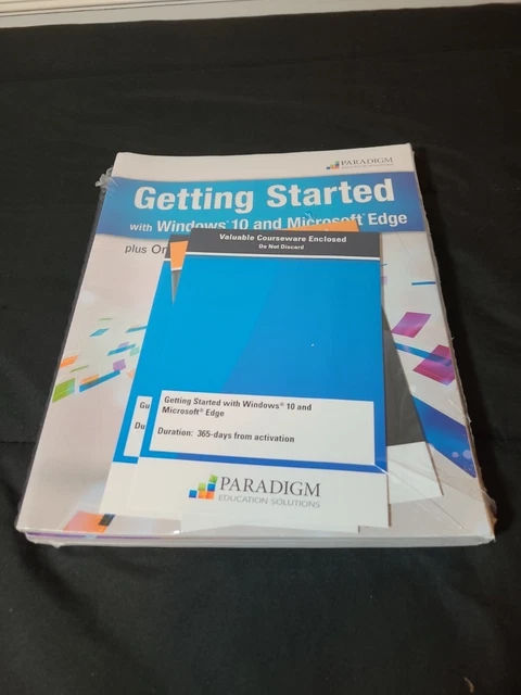 GETTING STARTED WITH Windows 10 and Microsoft Edge: Text - Paperback - Great £15.90 - PicClick UK