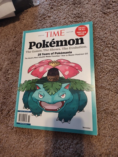 2025 TIME MAGAZINE POKEMON GAMES Show 25 YEARS Venusaur Cover SPECIAL ...