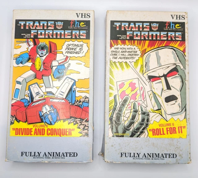 TRANSFORMERS VHS FHE Cartoon Kids Vol 5 & 6 - 1984 £1.87 - PicClick UK