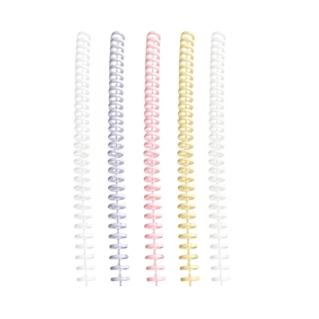12MM BINDER RINGS Flexible PVC Binding Comb 30 Rings Binding Coil for ...