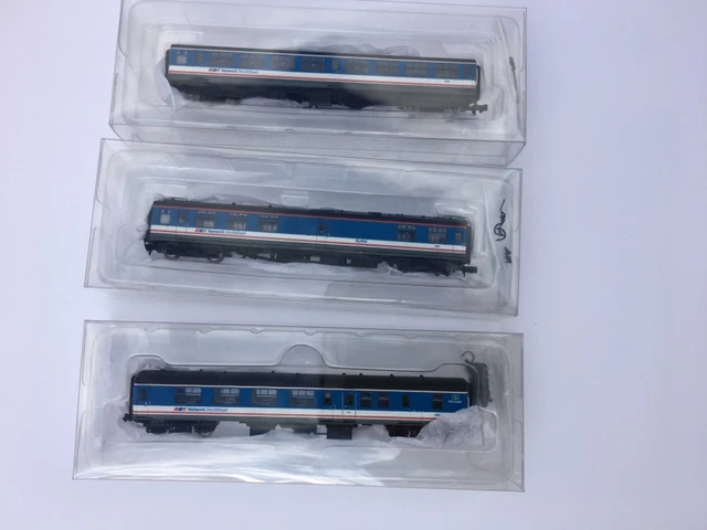 3 N GAUGE Graham Farish NSE Network Southeast Mk2 and Mk1 coaches. £67. ...
