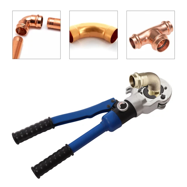 HYDRAULIC COPPER PIPE Crimper Plumbing Copper Tube Crimping Tool w ...