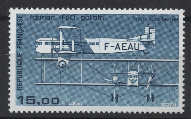 FRANCE 1984 : Pa 57 Avion Bimoteur Farman F 60 Goliath- Neuf** Luxe EUR ...