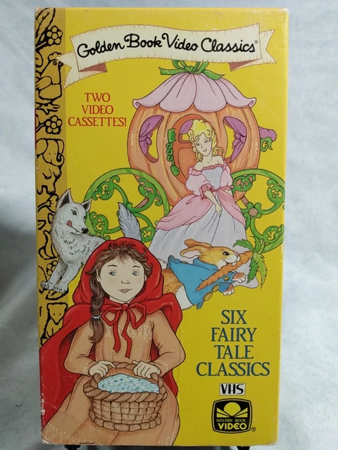 GOLDEN BOOK VIDEO Classics VHS Set of 2 1991 Six Fairy Tale Classics ...