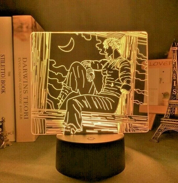 3D LAMP ANIME Collectible Berserk Manga Guts 7 Color LED USB Night ...