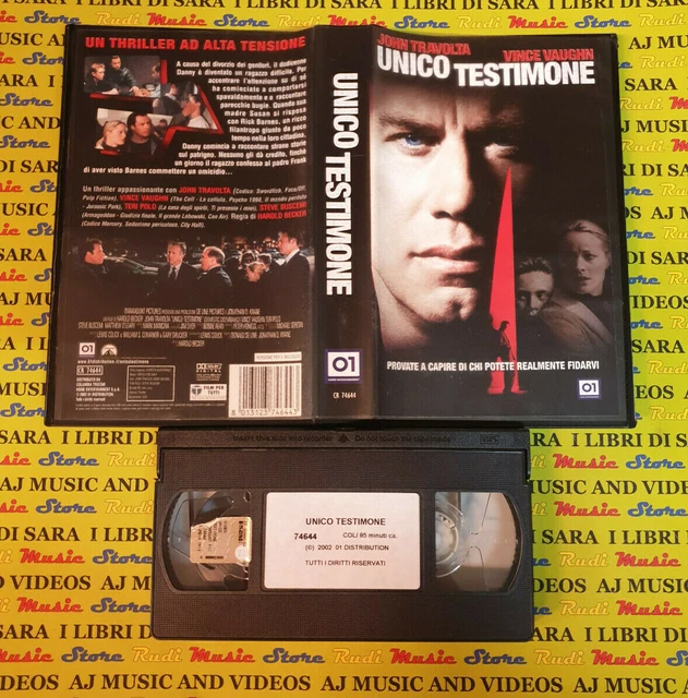 VHS FILM UNICO TESTIMONE 2002 John Travolta Vince Vaughn 01 (F84*) no ...