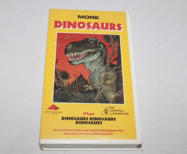MORE DINOSAURS PLUS Dinosaurs Dinosaurs Dinosaurs VHS Video 1987 Hoyts ...