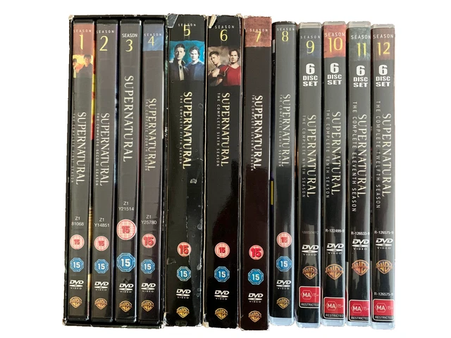 SUPERNATURAL - COMPLETE Series Season 1-12 One To Twelve DVD Collection VGC EUR 35,17 - PicClick IT