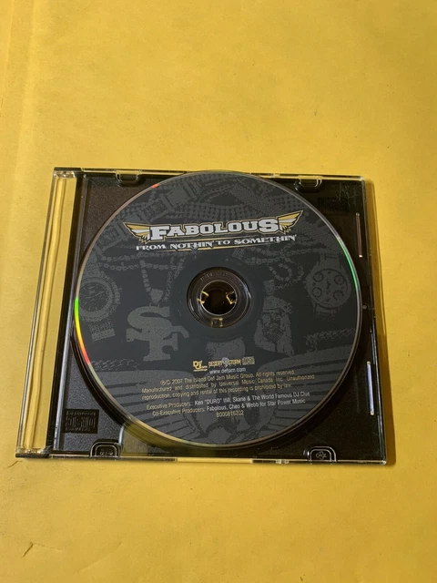 FABOLOUS FROM NOTHIN' To Somethin' CD 2007 The Island Def Jam Disc Only ...