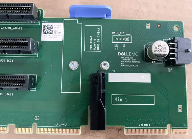 1PC FOR DELL EMC Poweredge R740 R740xd Riser 1 Card Board GHGTP 0GHGTP ...