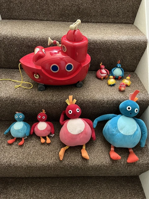 CBEEBIES TWIRLYWOOS BIG Red Boat Figures And Soft Plush Toy Bundle £35. ...
