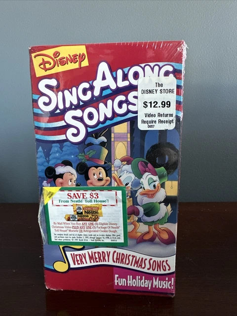 DISNEYS SING ALONG Songs - Very Merry Christmas Songs (VHS, 1997) $17. ...
