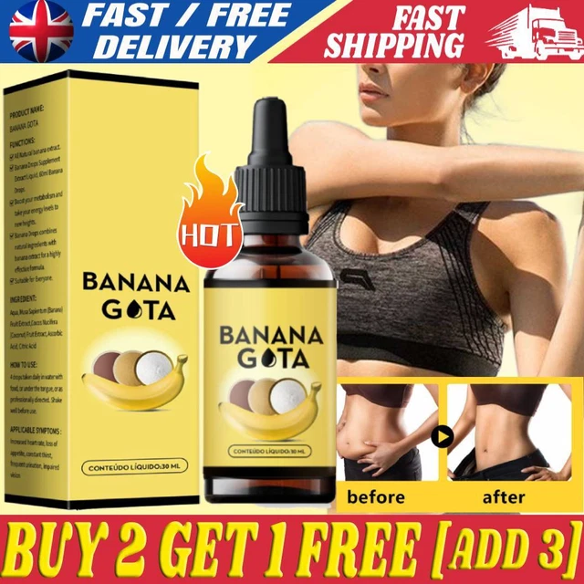 BANANA DROPS SUPPLEMENT Extract Liquid - 2oz/60ml Banana Drops All ...