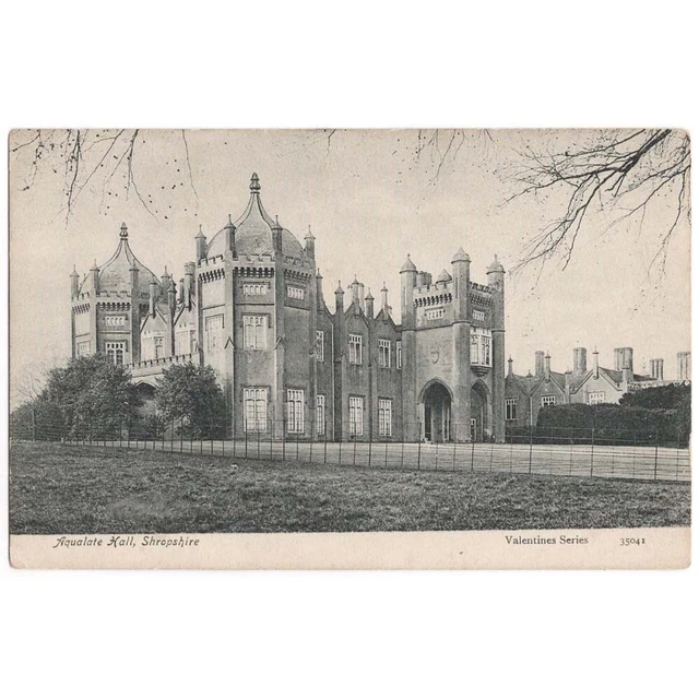 AQUALATE HALL PAS de prix Newport, Staffs démolie 1910 carte postale ...