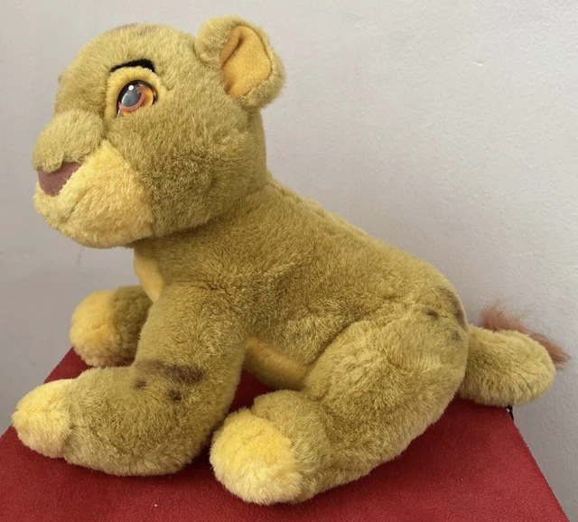 LION KING PLUSH Simba Toy 1990s Walt Disney World 8" Cub Crouching Soft ...
