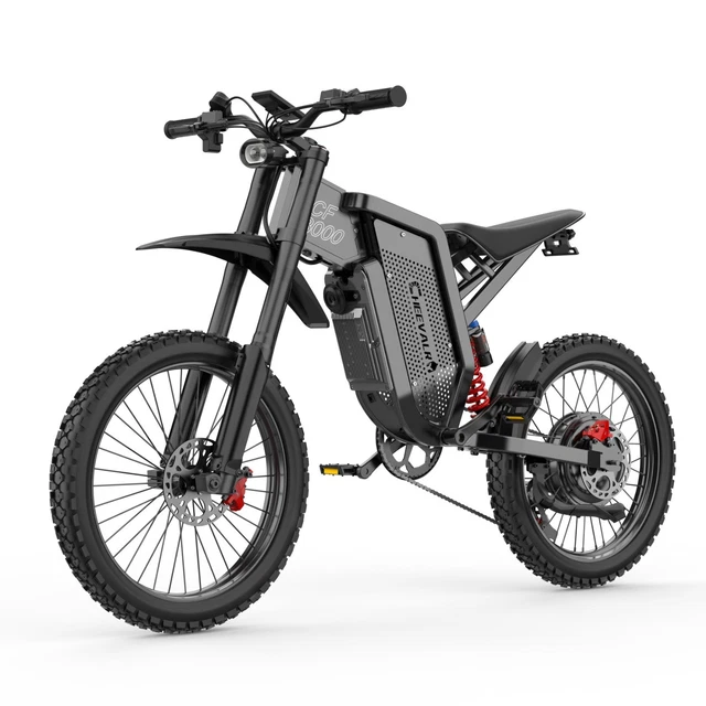 19 IN ELECTRIC Dirt Bike CHEEVALRY 60V 30Ah 3 KW Off-Road E-Mountain ...