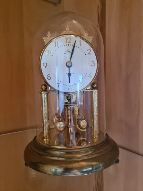KERN U. SÖHNE, Quartz Uhr Drehpendel Uhr TOP, Kaminuhr, mit Haube, 21cm ...