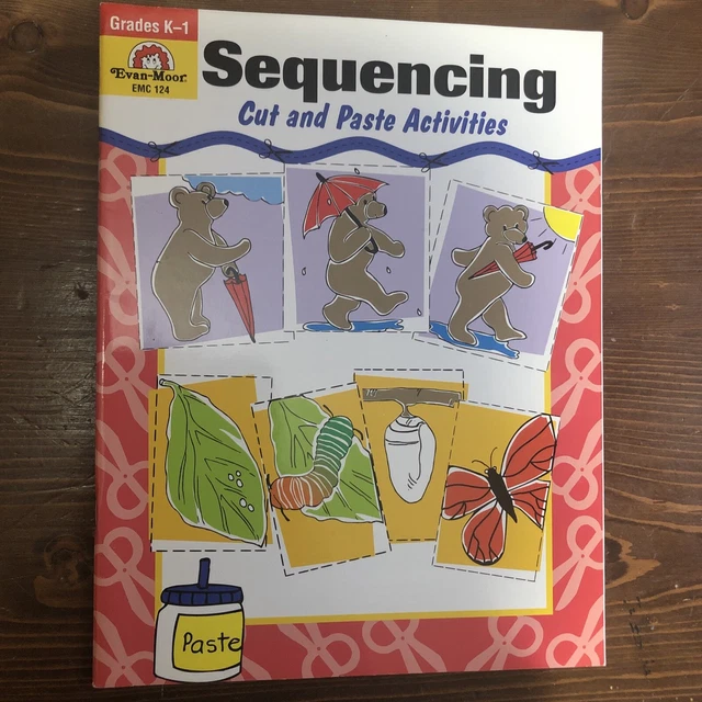 SEQUENCING: CUT AND Paste Activities Grades K-1 Paperback Evan-Moor ...