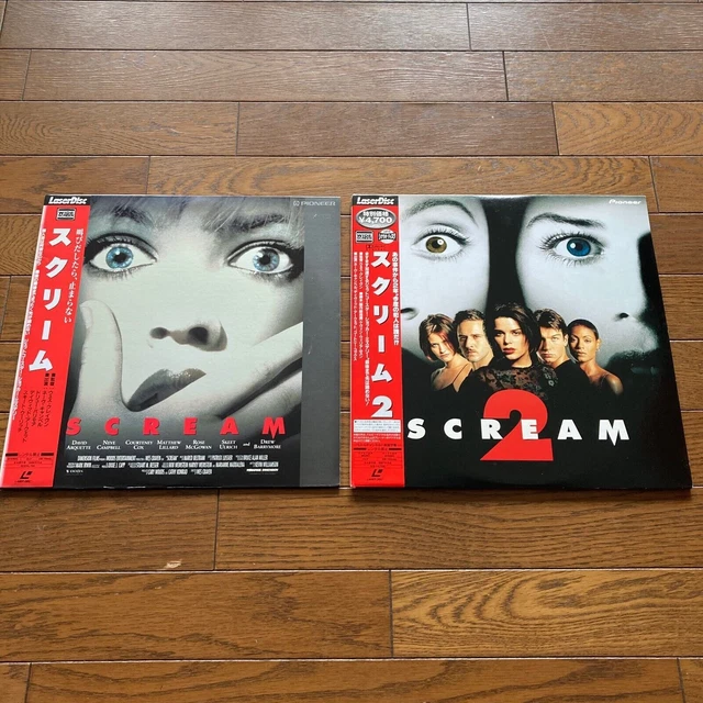 SCREAM 1+2 WIDESCREEN 1x2.35 Wes Craven Drew Barrymore Giappone LD ...
