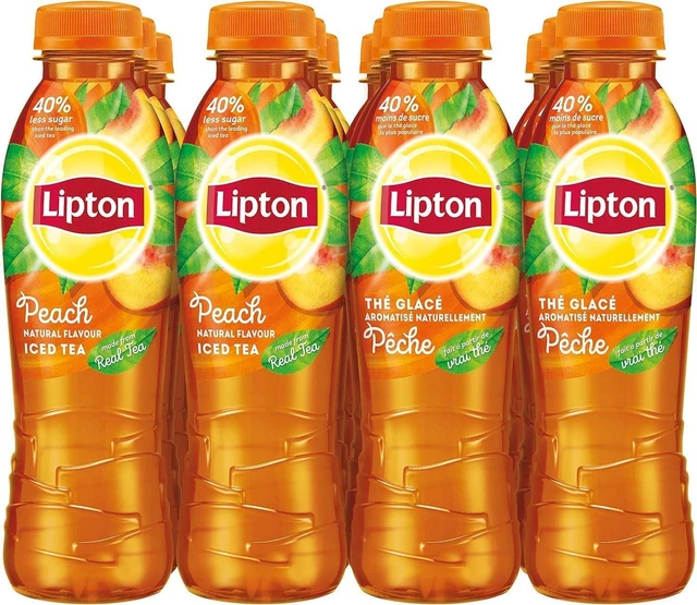 LIPTON ICE TEA Peach Still Soft Drink 500ml Pack of 24 £25.99 - PicClick UK