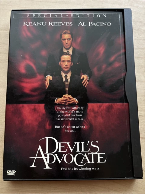 DEVIL'S ADVOCATE (DVD, 1997, Warner Bros) Keanu Reeves Al Pacino Snap ...
