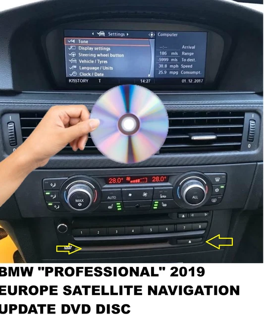 DVD BMW ROAD Map Europe Professional 2019-2020 Mappe Navigatore Per Bmw ...