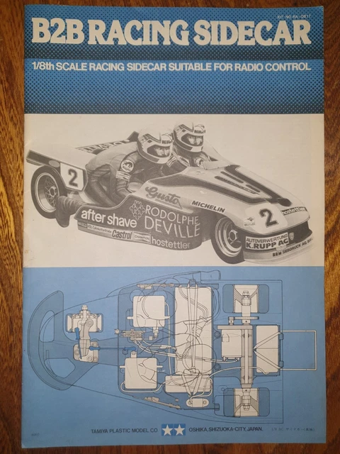 VINTAGE TAMIYA 58017 1/8 B2B Racing Sidecar Manual - LAST ONE EUR 53,83 ...