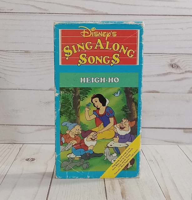 DISNEY’S SING ALONG Songs Snow White Heigh-Ho VHS VTG RARE! 1987 Yo Ho ...