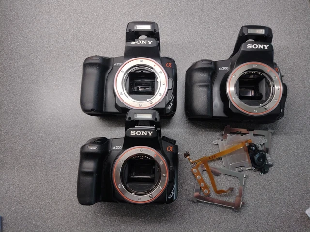 3 X SONY A200 Camera Bodys FOR SPARES £10.00 - PicClick UK