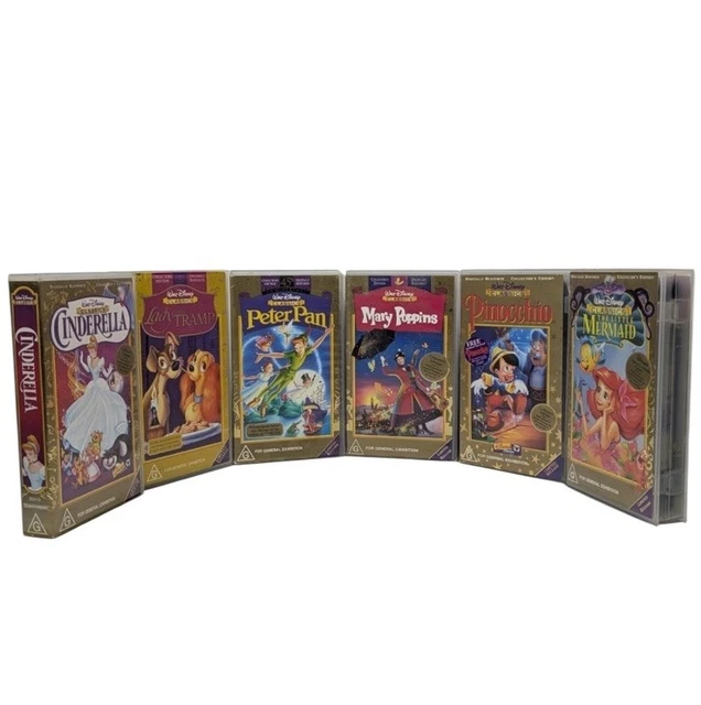 WALT DISNEY CLASSICS Gold Collectors Editions 6 x VHS Bundle, Digital ...