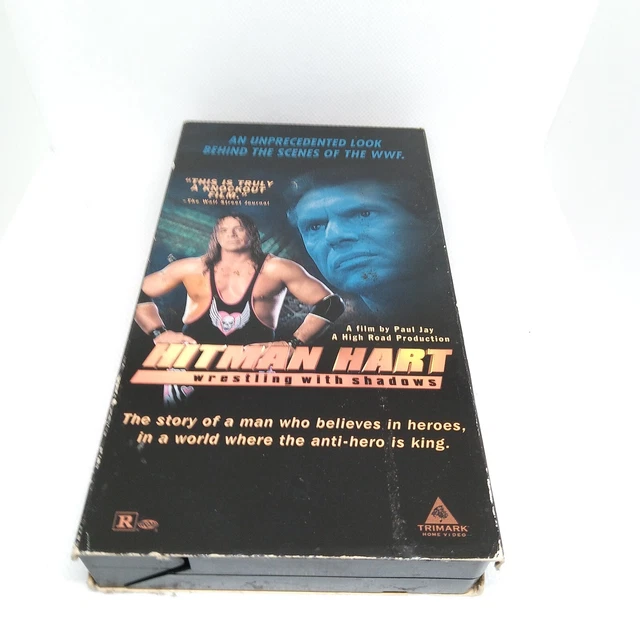 WWF HITMAN HART Wrestling With Shadows (VHS, 1998) WWE Bret The Hitman ...