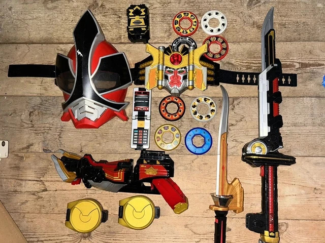 POWER RANGERS SUPER Samuri Morpher Weapons Bullzooka Mega Blade Bundle ...