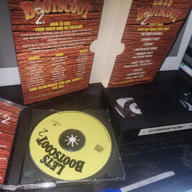 LETS BOOTSCOOT VOLUME 2 Learn To Line Dance Cindy Truelove ~ Vhs Video ...