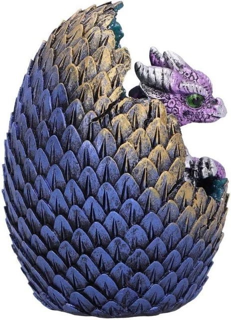 NEMESIS NOW HATCHLING and Egg Figurine Purple Geode Home Glittering ...