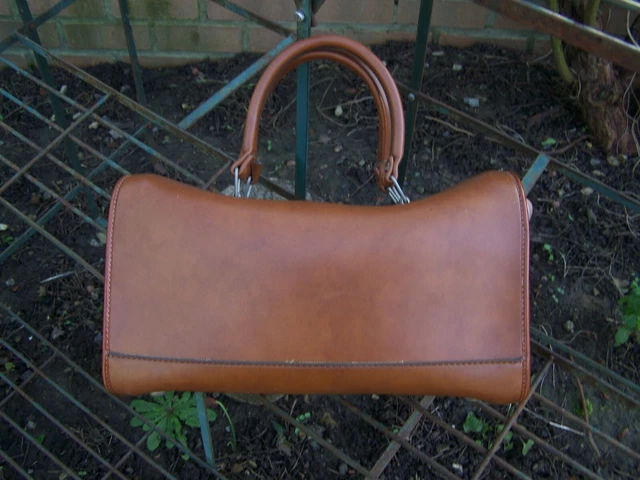 SAC VALISE SACOCHE Bourse Besace Cartable non cuir Fauve Ancienne ...