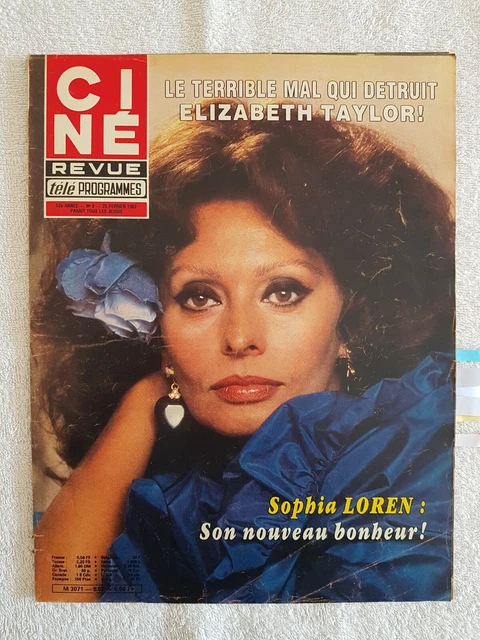 CINE REVUE N°9 1982 Sophia Loren B.pradal Marysa Mocky F.perrin Carmen ...