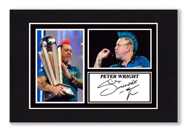 A4-HALTERUNG PETER WRIGHT signierter Druck Autogramm FOTO rahmenfertig ...